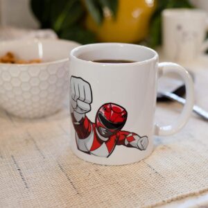 Surreal Entertainment Power Rangers Red Ranger Ceramic Mug Exclusive | Holds 11 Ounces