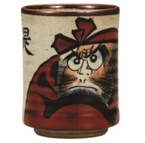 japanese yunomi tea cup dharma kutani yaki(ware)