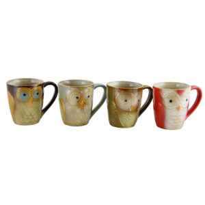 gibson owl city 17 ounces mug set 4-pack (85223.01) (93586644m)