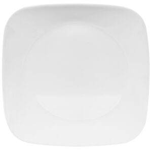 corelle square 8-3/4-inch luncheon plate, pure white