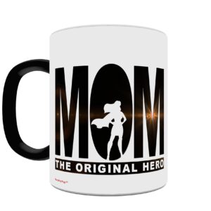 Mother's Day - Mom The Original Hero - Superhero - One 11 oz Morphing Mugs Color Changing Heat Sensitive Ceramic Mug – Image Revealed When HOT Liquid Is Added!