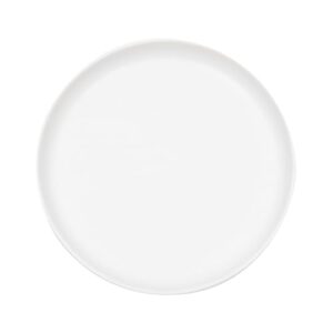 Okuna Outpost White Ceramic Dinner Plates Set of 4 Serving Dinnerware Dishes (8 Inches)