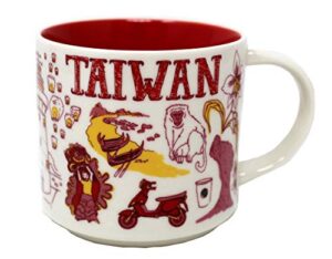 starbucks been there series taiwan ceramic mug, 14 oz