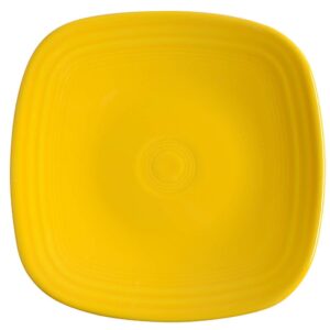 homer laughlin fiesta square salad plate, daffodil