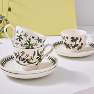 Portmeirion Botanic Garden Set of 6 Teacups & Saucers (T) (Assorted Motifs)