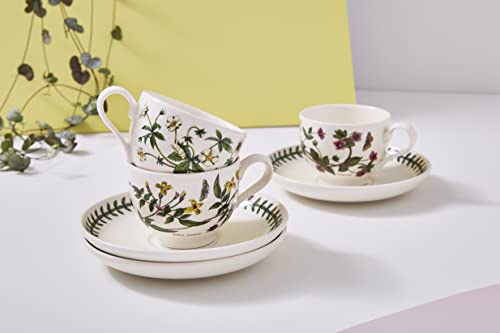 Portmeirion Botanic Garden Set of 6 Teacups & Saucers (T) (Assorted Motifs)