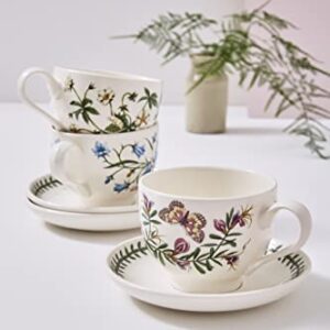 Portmeirion Botanic Garden Set of 6 Teacups & Saucers (T) (Assorted Motifs)