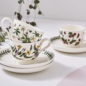 Portmeirion Botanic Garden Set of 6 Teacups & Saucers (T) (Assorted Motifs)