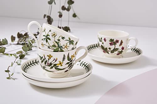 Portmeirion Botanic Garden Set of 6 Teacups & Saucers (T) (Assorted Motifs)