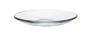 duralex set of 6 5.25" saucers, clear