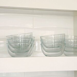 Anchor Hocking 6 Inch Glass Bowls, Set of 12 Glass Cereal Bowls