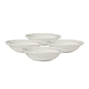 mikasa french countryside fruit bowl (set of 4), white