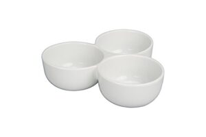 bia cordon bleu 3-section joined bowl, white