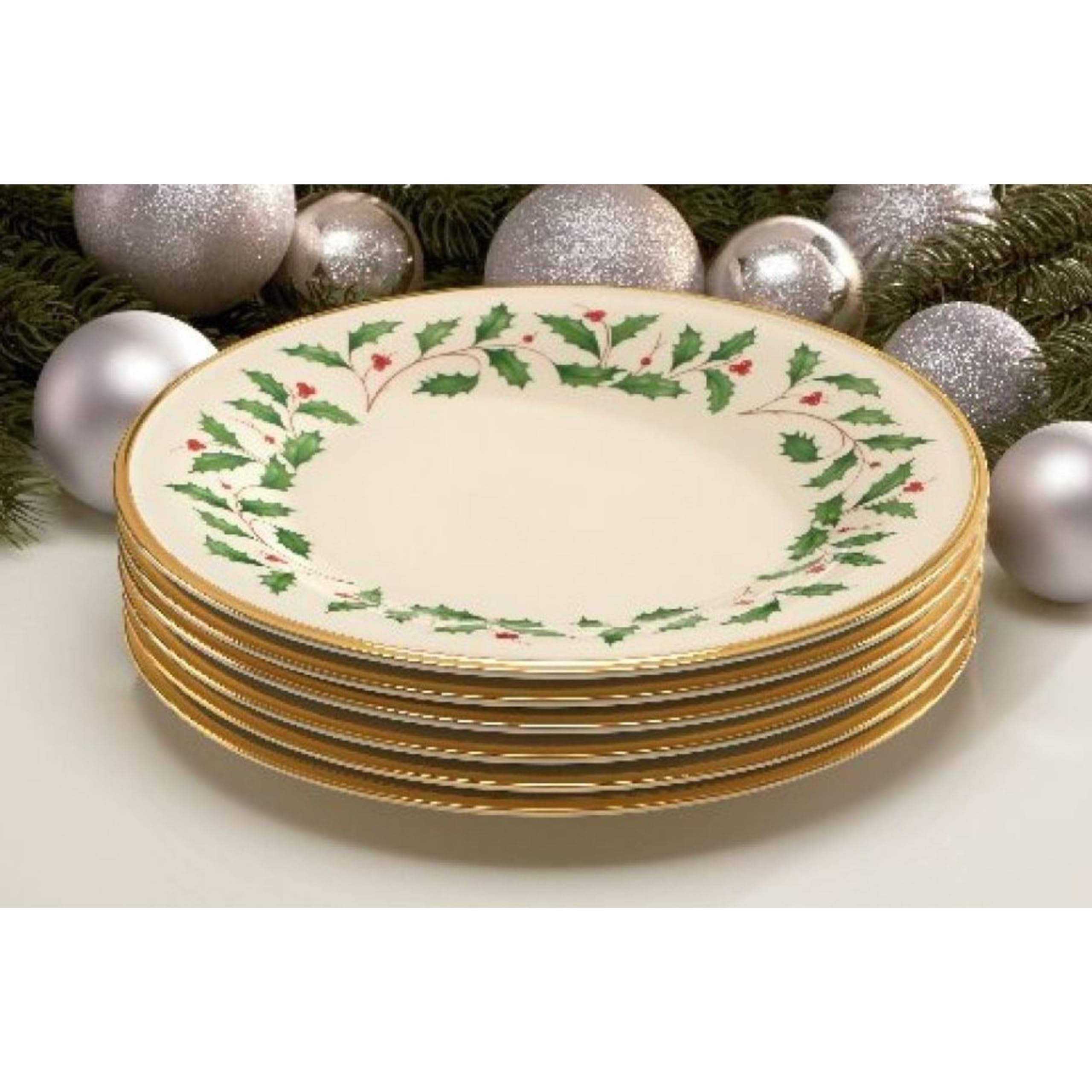 Lenox 835217 Holiday Dinner Plate Set, Buy 3 Get 6