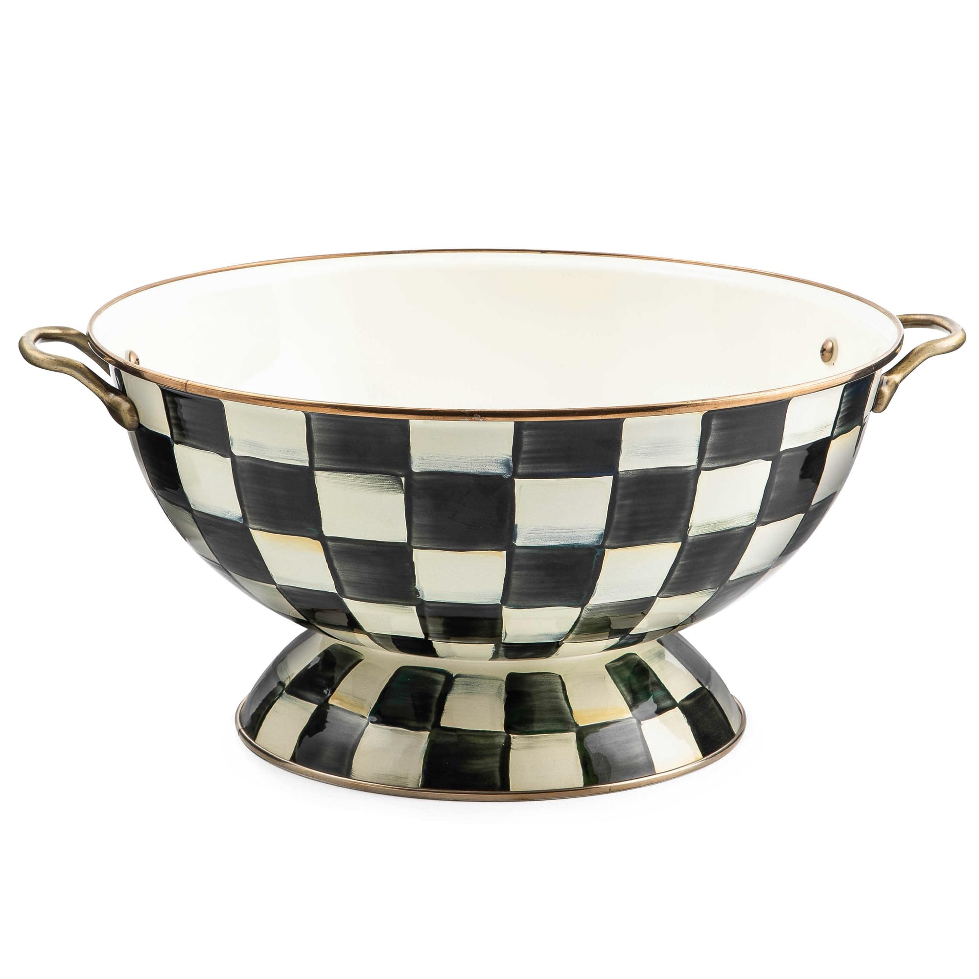 MACKENZIE-CHILDS Courtly Check Enamel Everything Bowl, Serving Bowl for Entertaining