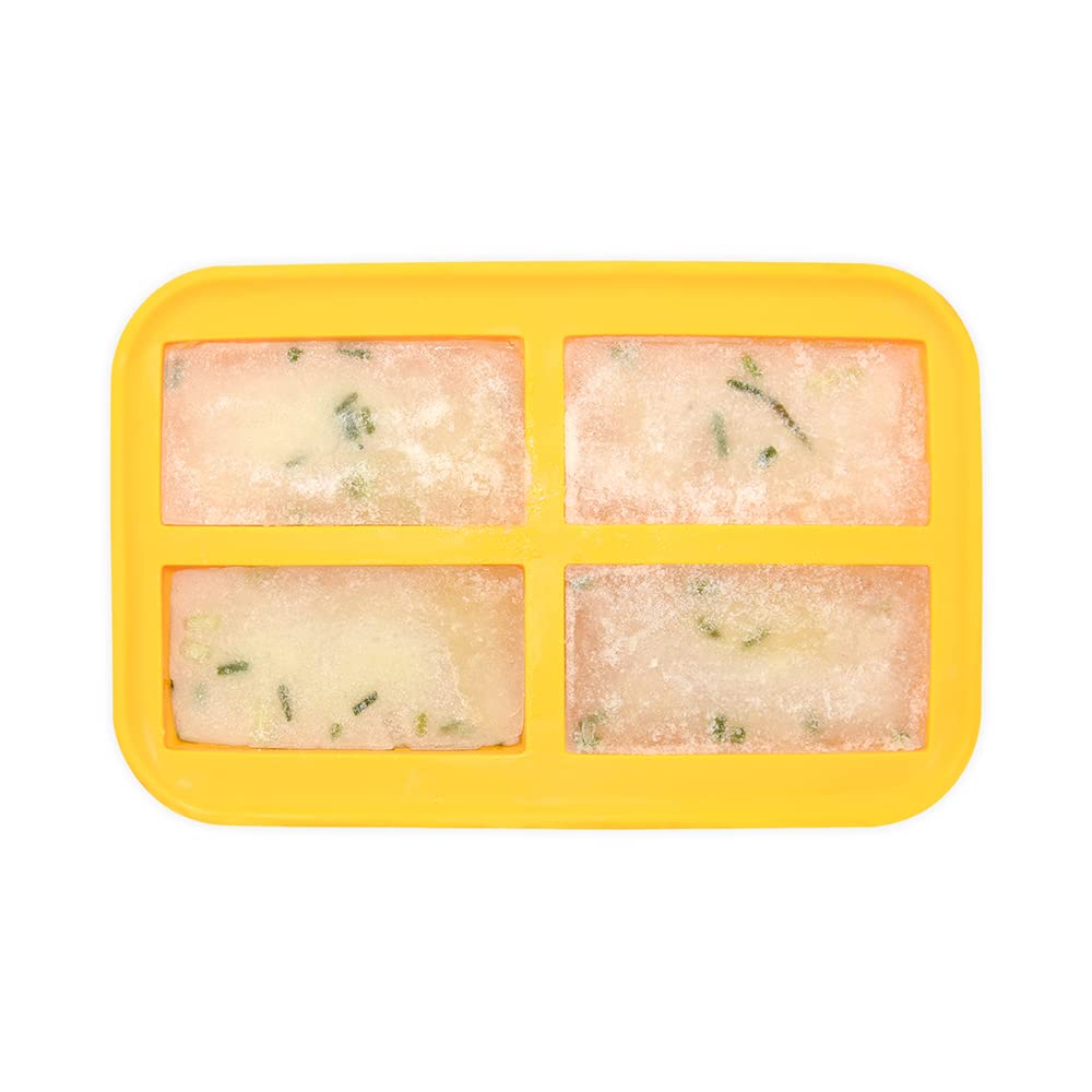 TAHOME 1-Cup Extra Large Thick Soup Silicone Freezer Box Potage Freezing Tray With Lid,for Freeze Stew,Thick Soup,Sauce -Make 8 Perfect 1-Cup Portions