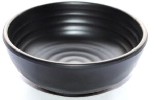 lucky star melamine round snack sauce dipping dishes bowls cups, 3-7/8" (4 oz), black (10)