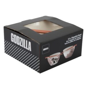 bioworld godzilla 20 oz ramen bowl with chopsticks