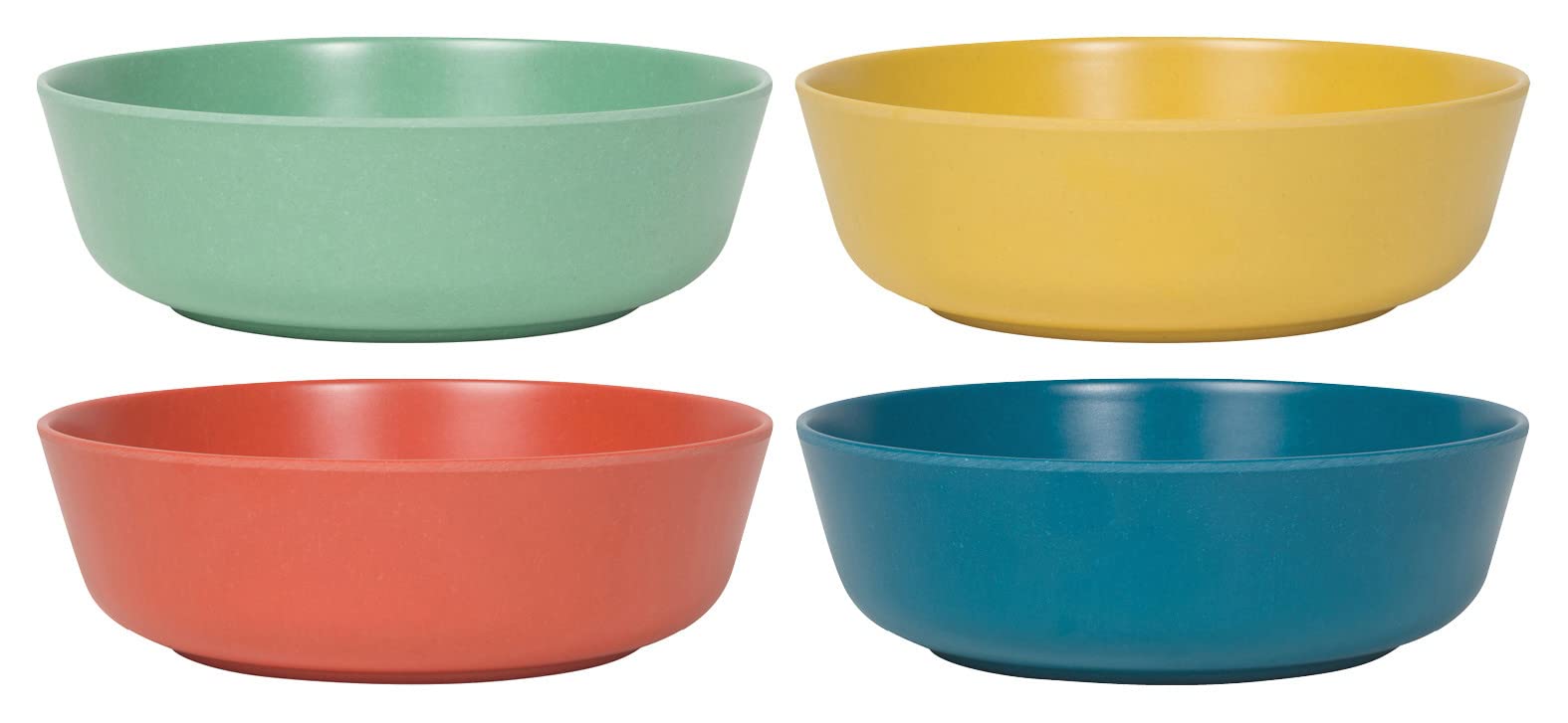 Now Designs Ecologie Dinner Bowls, Set of Four, Fiesta Colors