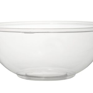 Fineline Settings Super Bowls Clear 320 Oz. Salad Bowl PET 25 Pieces