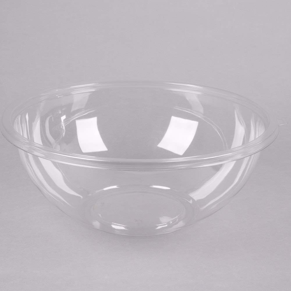 Fineline Settings Super Bowls Clear 320 Oz. Salad Bowl PET 25 Pieces