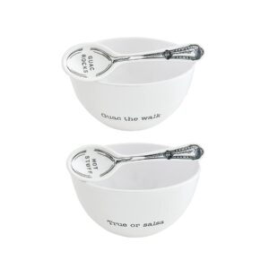 Mud Pie Melamine Bowl Set, 3" x 4.5" dia, Salsa