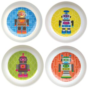 french bull 4pc kids bowl set - robots