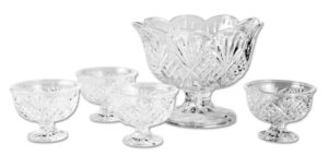 godinger dublin 5-piece crystal dessert set