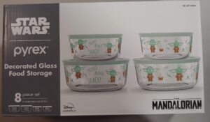 pyrex star wars mandalorian 8 piece bowl set