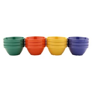 G.E.T. BC-170-MIX Melamine Bouillon Cup/Bowl, 8 Ounce, Mix (Set of 12)