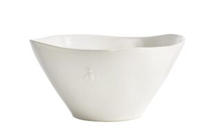 la rochere bee ceramic salad serving bowl ecru