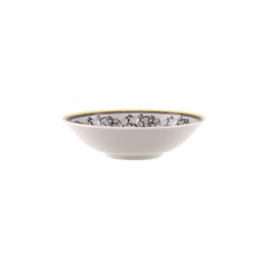 villeroy & boch audun ferme soup/cereal bowl, 6.25 in, white/gray