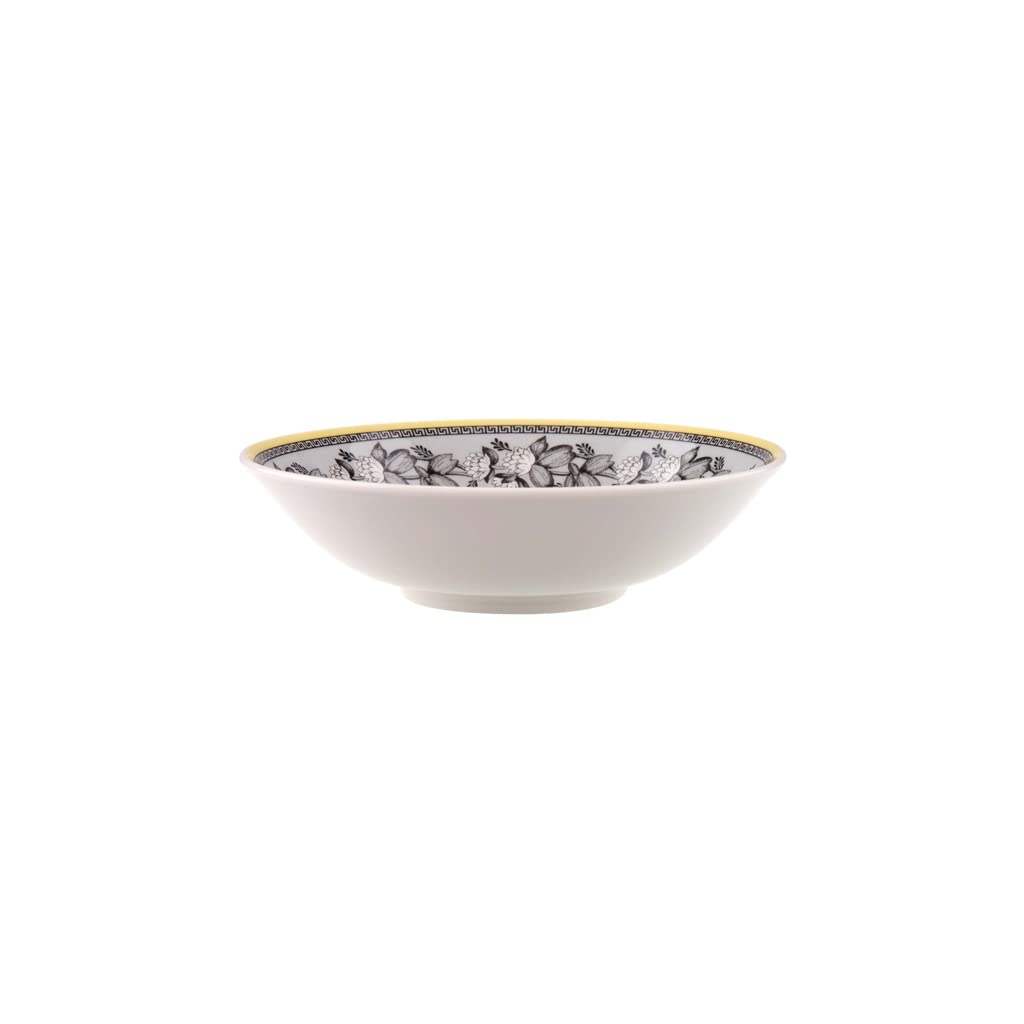 Villeroy & Boch Audun Ferme Soup/Cereal Bowl, 6.25 in, White/Gray