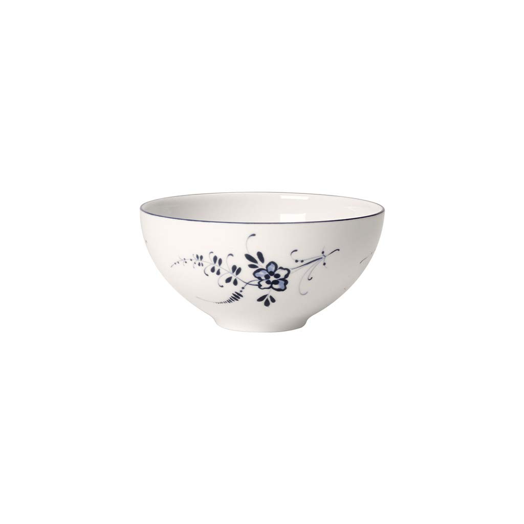 Villeroy & Boch Vieux Luxembourg Individual Bowl : Asia, 4.25 in, White/Blue