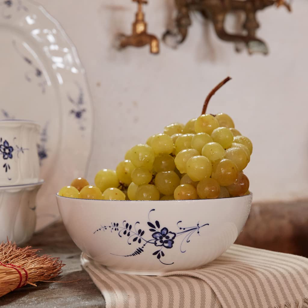 Villeroy & Boch Vieux Luxembourg Individual Bowl : Asia, 4.25 in, White/Blue