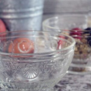 La Rochere Set of 6, Versailles 9 oz Small Bowls, Clear