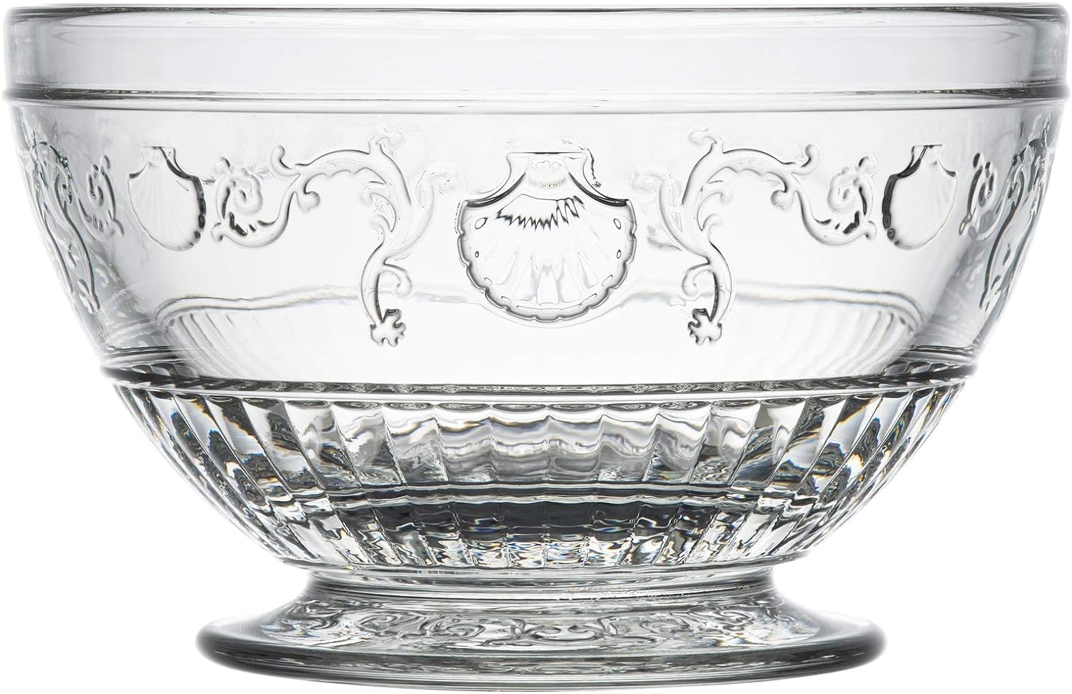 La Rochere Set of 6, Versailles 9 oz Small Bowls, Clear