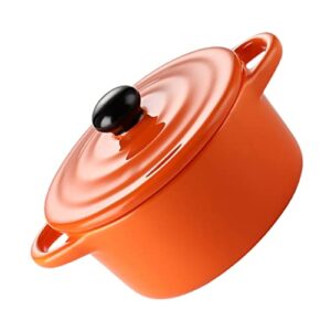 upkoch pho soup bowls ceramic steaming bowl with lid and handle steam soup bowl porcelain stew pot vintage rice bowl oven dishwasher for home kitchen egg custard medicinal ceramic soup bowl