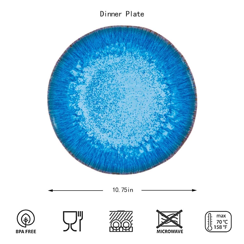 Topmela Melamine Plates and Bowls