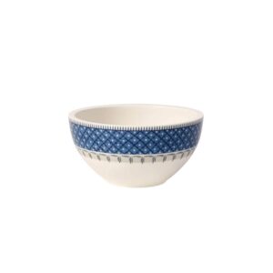 villeroy & boch casale blu rice bowl, 20 oz, white/blue