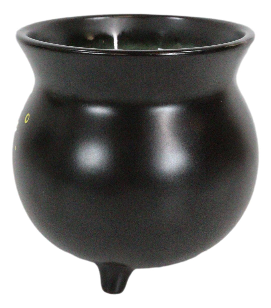 Ebros Wicca Witch's Brew Alchemy And Magic Potion Reduction Fired Porcelain Cauldron Shaped Bowl Or Large Mug 32oz With Handle Hot Cocoa Coffee Tea Cereal Soup Mugs Bowls Occult Witchcraft