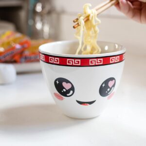 Boom Trendz Ramen Bowl Set of 5 | Ramentic | LoMein | PhoSho | Soba | TsoHungry, Multicolor