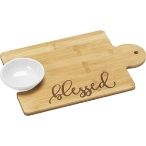 bountiful blessings by precious moments set/2 blessed cutting board and bowl