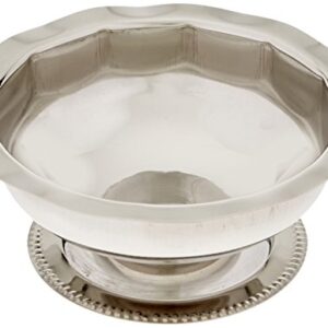 Winco SD-5 Paneled Sherbet Dish, 5-Ounce, Stainless Steel, Medium