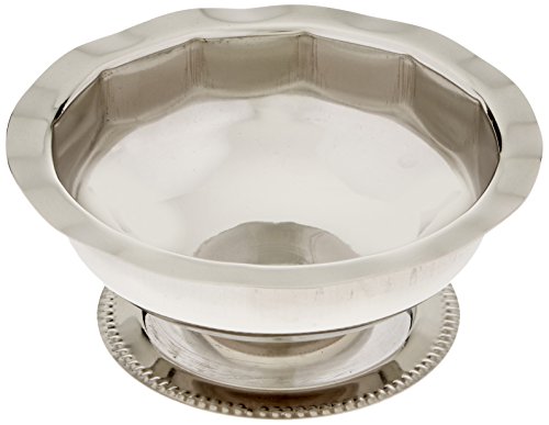 Winco SD-5 Paneled Sherbet Dish, 5-Ounce, Stainless Steel, Medium