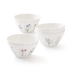 rachel barker meadow flower porcelain ap bowls 25oz set of 4