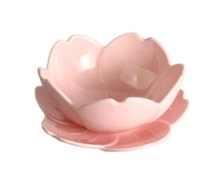 123arts sakura bowl saucer set, ceramic relief dessert bowl soup bowl salad plate set