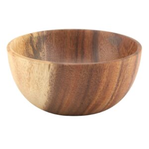 A sixx Wooden Soup Bowl, Smooth Eco-Friendly Wooden Bowl, Healthy Wooden Salad Bowl, for Salad for Soup(16 * 7cm)