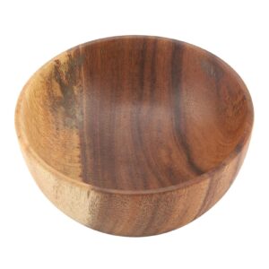 A sixx Wooden Soup Bowl, Smooth Eco-Friendly Wooden Bowl, Healthy Wooden Salad Bowl, for Salad for Soup(16 * 7cm)