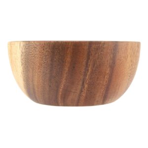 A sixx Wooden Soup Bowl, Smooth Eco-Friendly Wooden Bowl, Healthy Wooden Salad Bowl, for Salad for Soup(16 * 7cm)